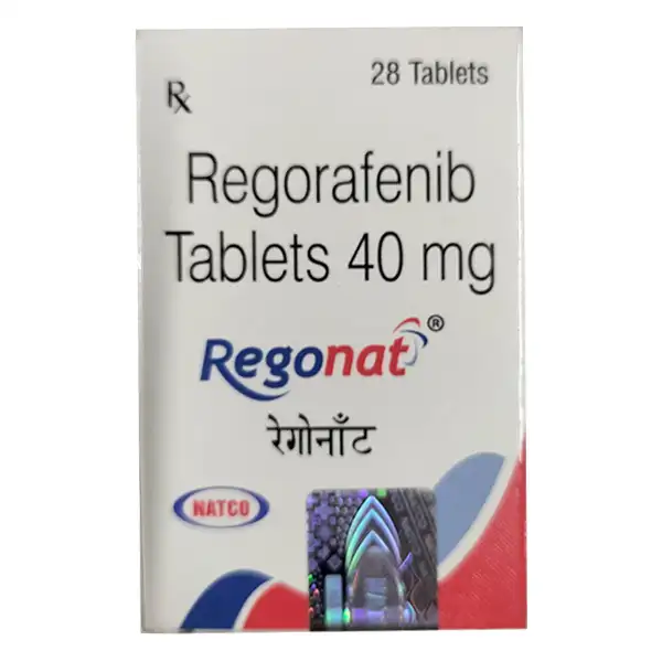 Regorafenib 40 mg Tablet for Colon & Rectum Cancer Treatment